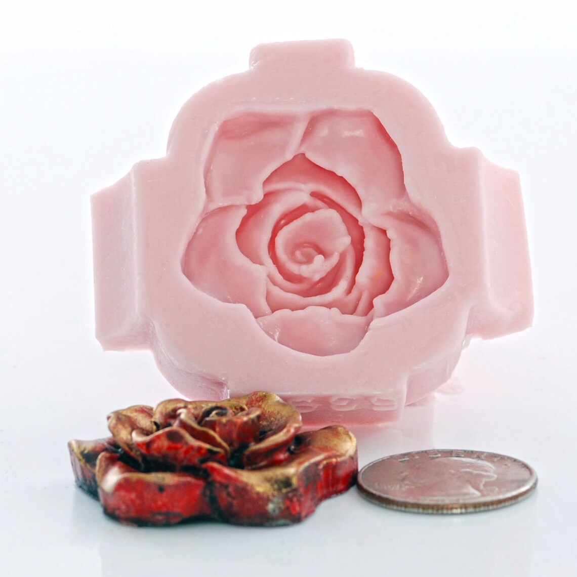 Silicone Rose Mold - Soap Mold - Candle Mold - Resin Mold - Clay Mold ...