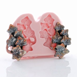 Ivy Leaf Silicone Mold - Create Two Ivy Leaf Cluster Pieces Using My ...