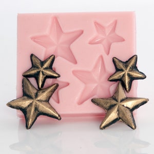 Silicone Star Mold - Primitive Star Mould Easy to Use With Resin, Clay ...