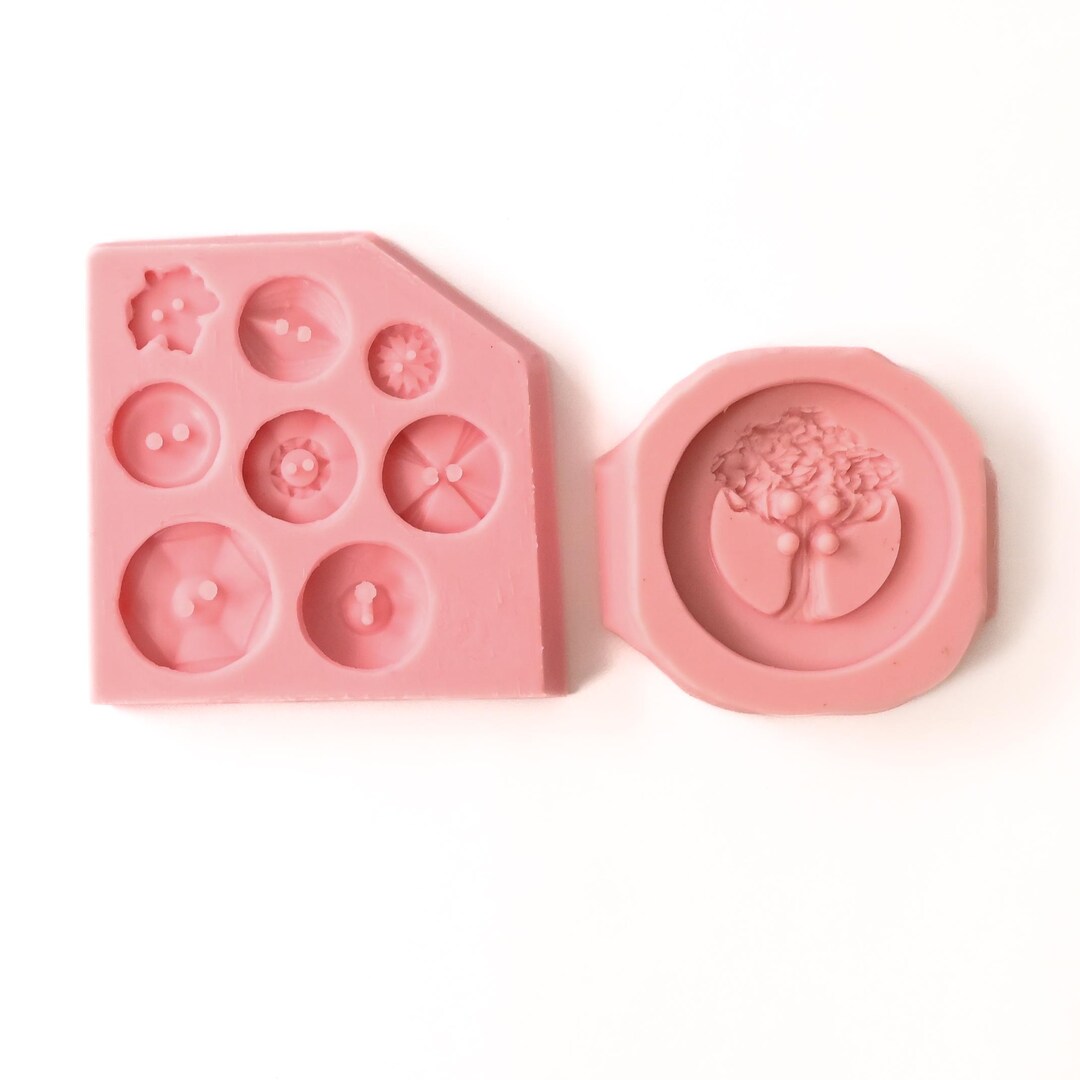 Vintage Button Mold Set (IMPERFECT/SLIGHT DEFECT) Flexible Food Grade ...
