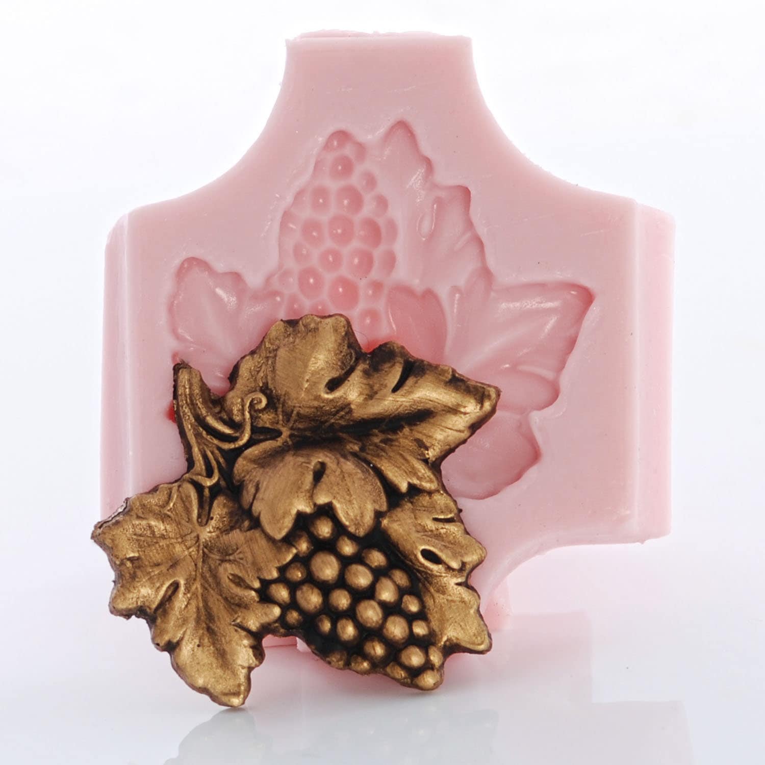 Grape Cluster Leaf Silicone Mold Food Safe Mold Fondant Chocolate Candy ...