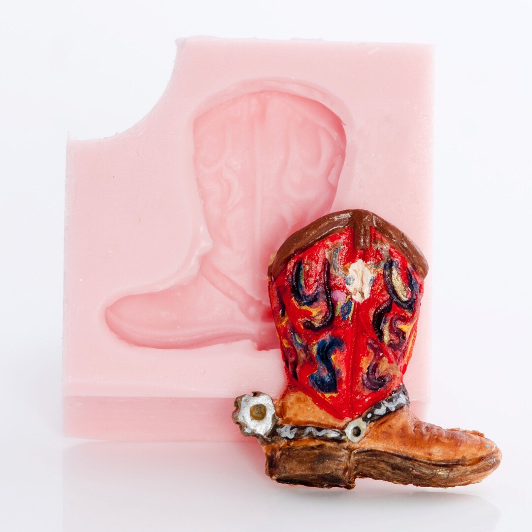 Silicone Cowboy Boot Mold for Making Your Own Cake Decorations, Cup ...