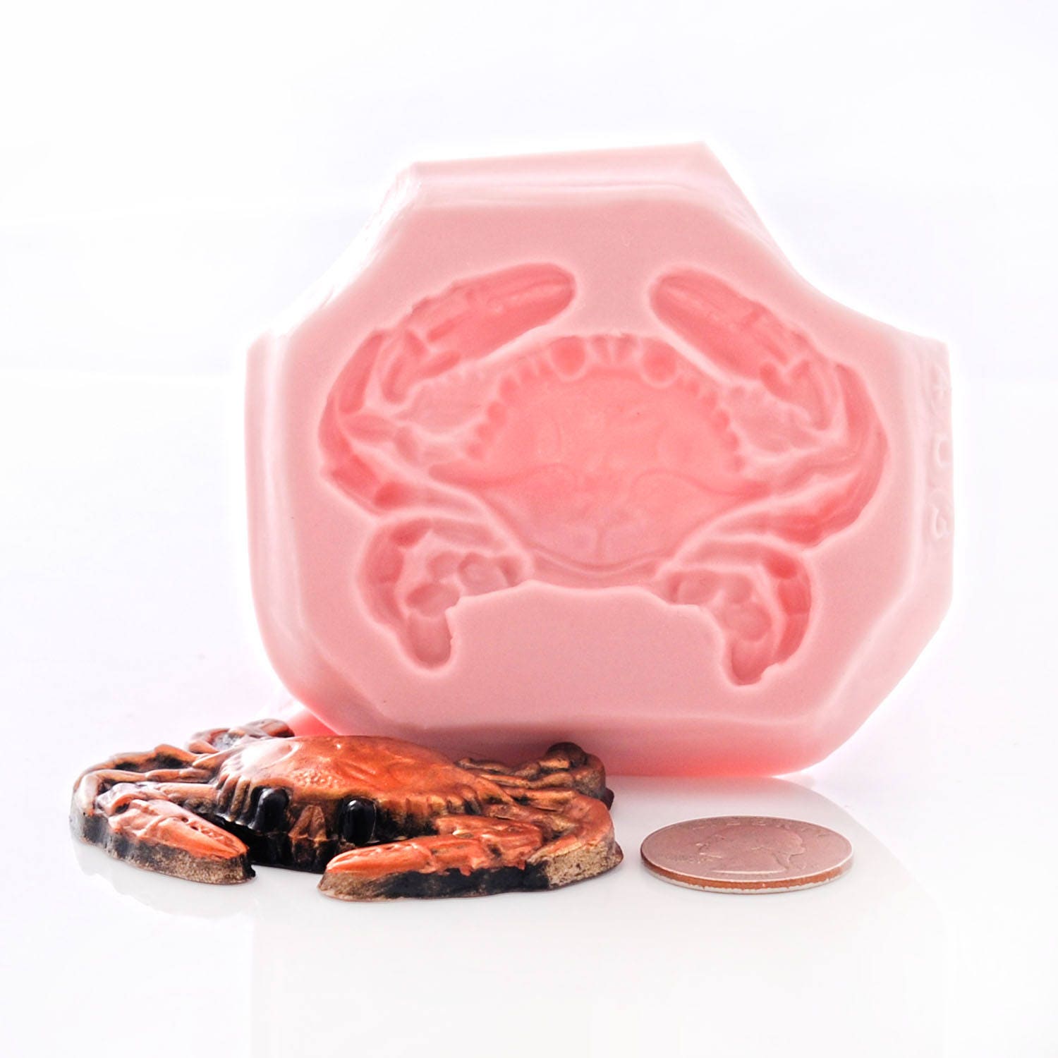 Crab Silicone Mold - Food Safe Fondant Chocolate Candy Mold - Jewelry ...