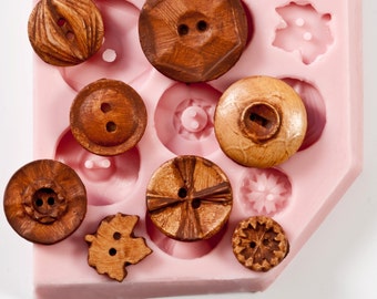 Button Mold DIY Vintage Buttons Makes 8 Buttons Polymer - Etsy