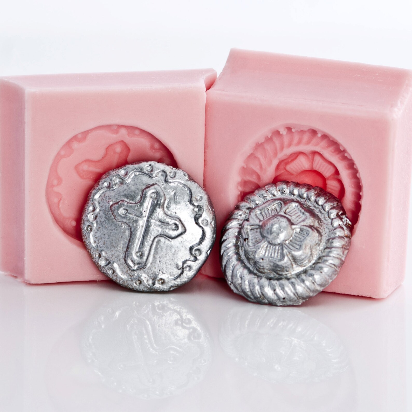 Western Concho Silicone Mold Set - Jewelry Molds, Resin Molds, Polymer ...