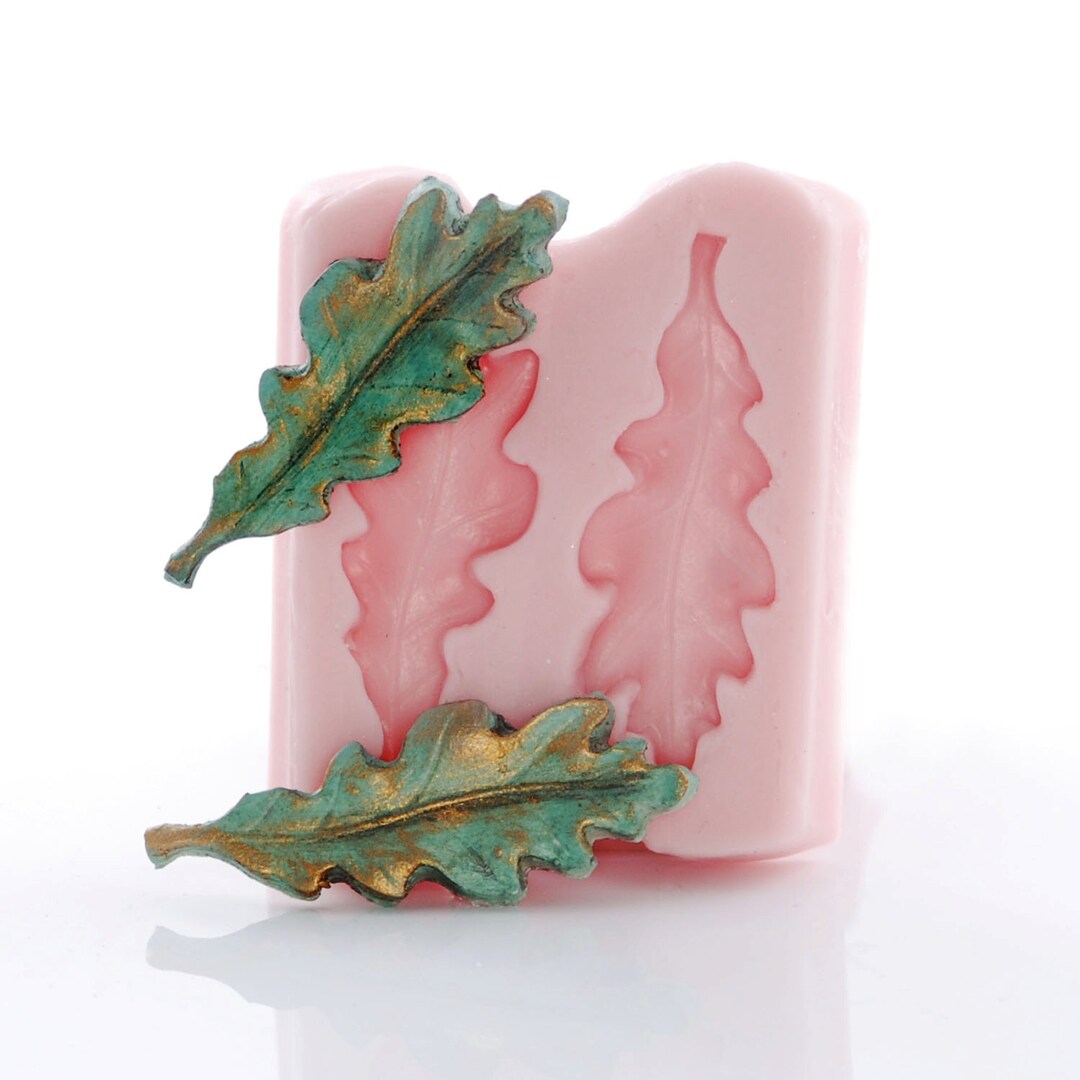 Silicone Mold Oak Leaf - Flexible Mold - Resin, Polymer Clay, Epoxy ...