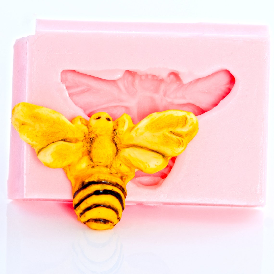 Bee Mold - Silicone Flexible Mold - Resin Mold - Polymer Clay Mold ...