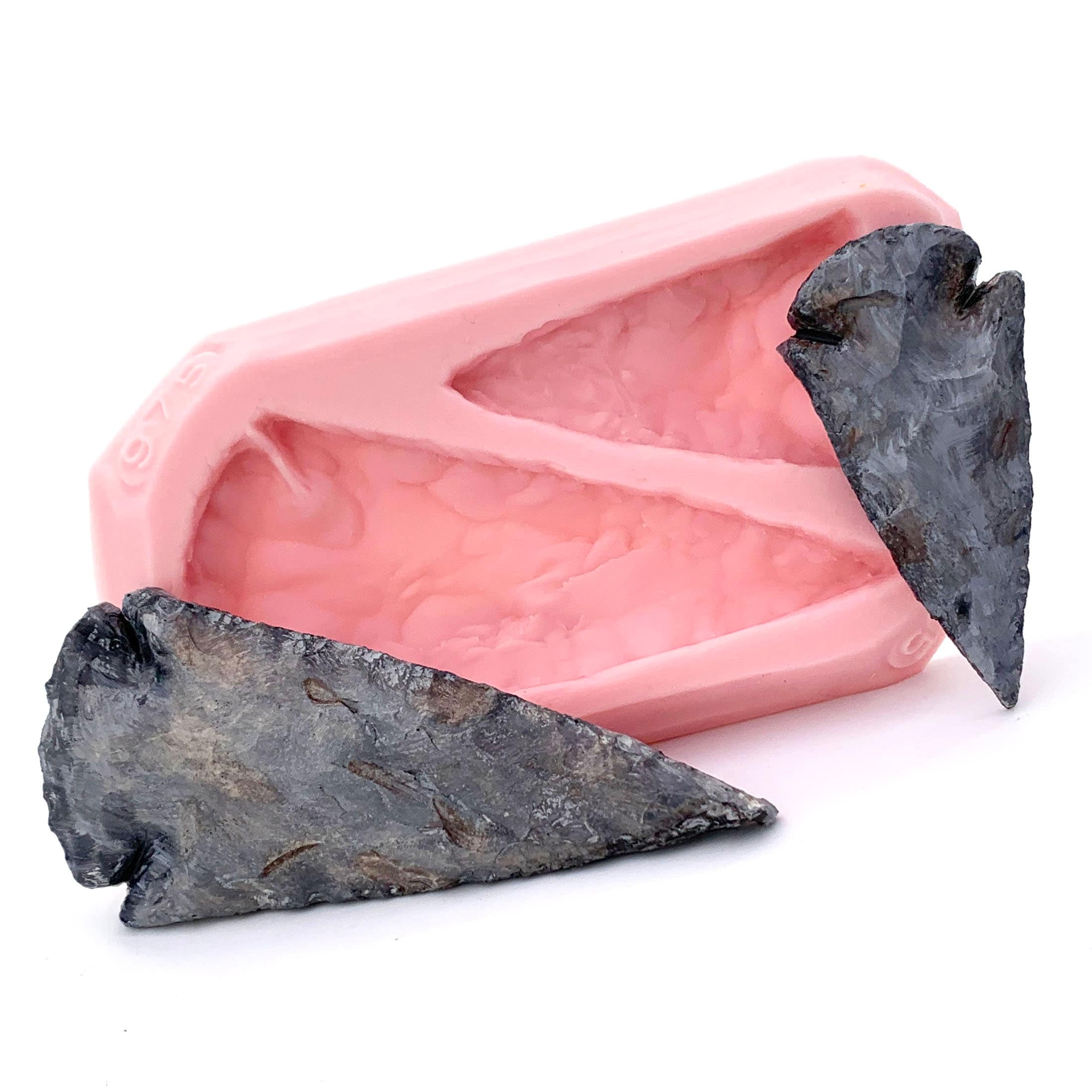 Arrowhead silicone mold create two arrow heads food safe | Etsy