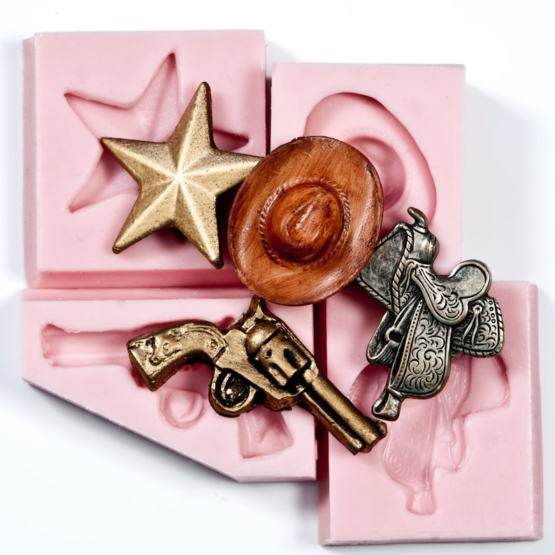 Western Molds resin molds polymer clay molds pmc molds | Etsy