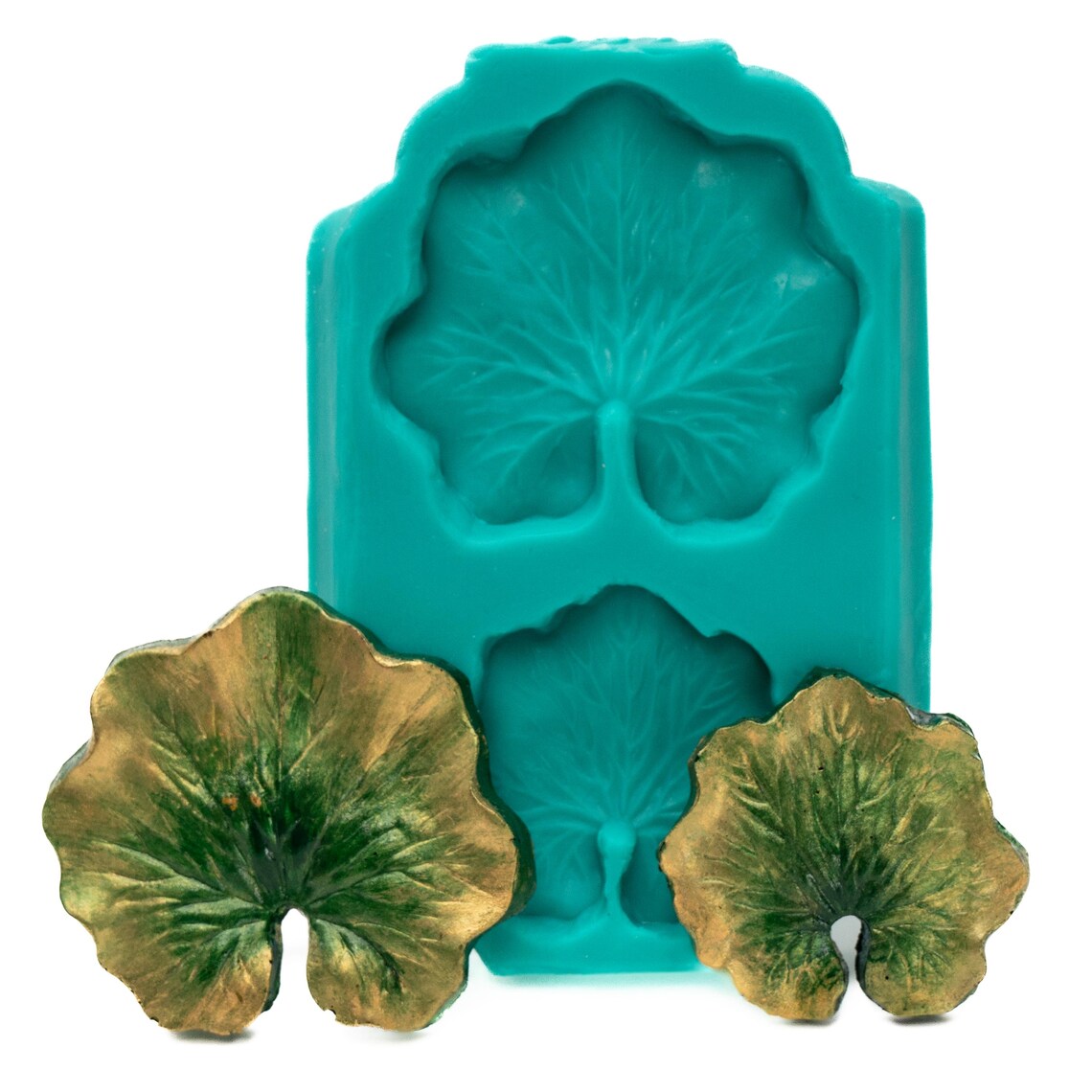 Mold Silicone Lily Pad Leaf Mould - Food Safe Fondant Mold - Chocolate ...