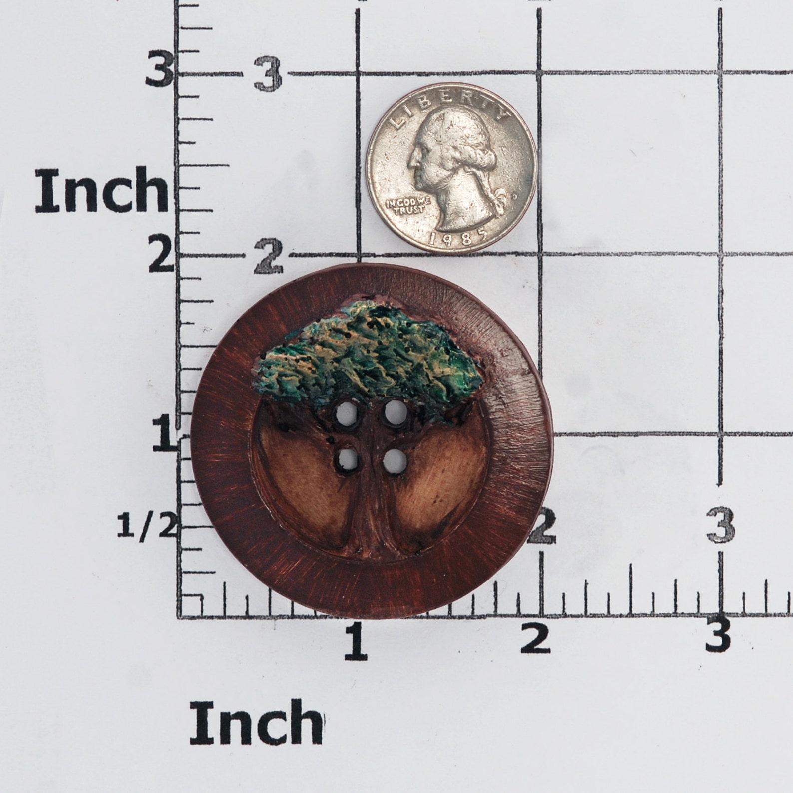 Large Button Silicone Mold - Tree Button Mould DIY Buttons - Food Safe ...