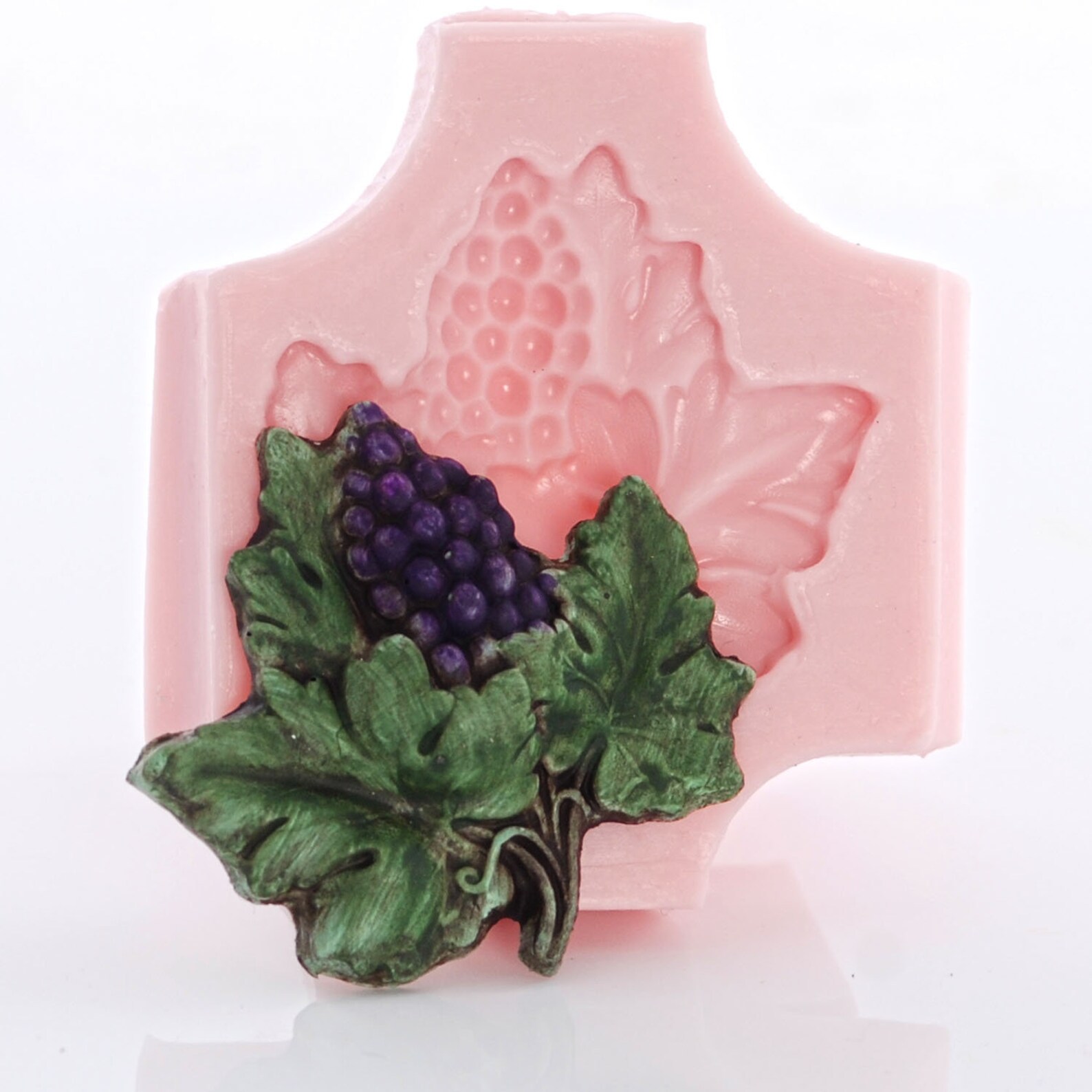 Grape Cluster Leaf Silicone Mold Food Safe Mold Fondant Chocolate Candy ...
