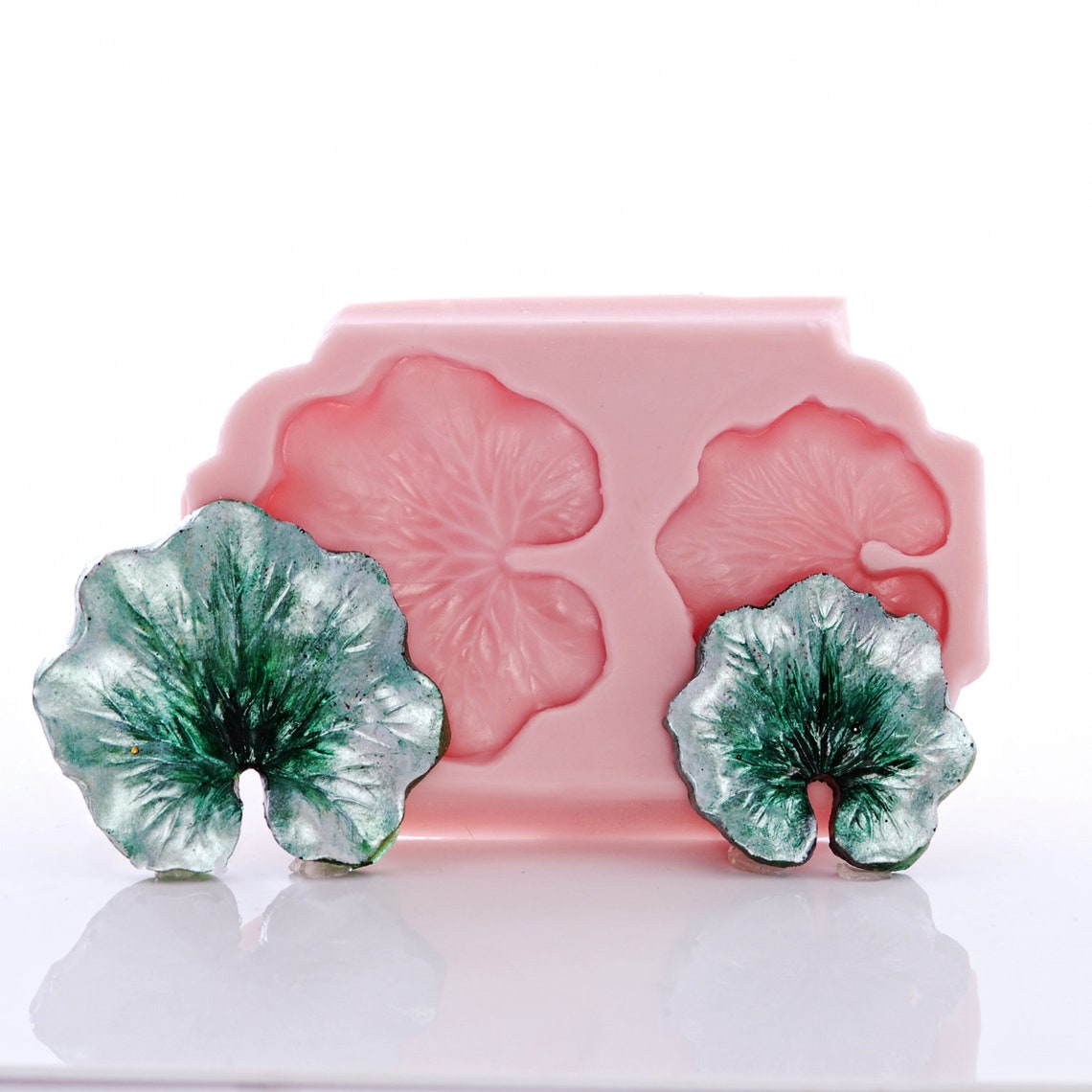 Mold Silicone Lily Pad Leaf Mould - Food Safe Fondant Mold - Chocolate ...