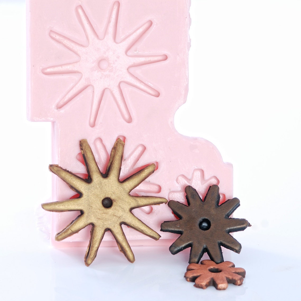 Mold Mould Flexible Silicone Spur Rowels Fondant Gum Paste Candy Sugar ...