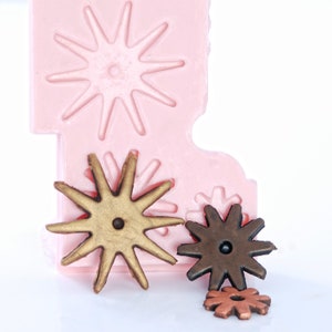 Mold Mould Flexible Silicone Spur Rowels Fondant Gum Paste Candy Sugar ...
