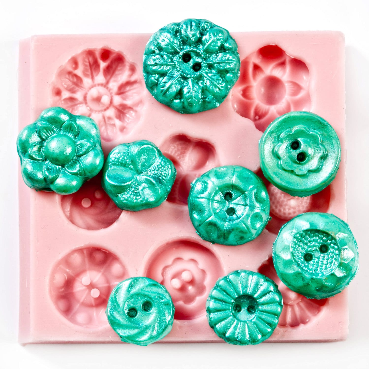Button Mold DIY Vintage Buttons Makes 8 Buttons Polymer - Etsy