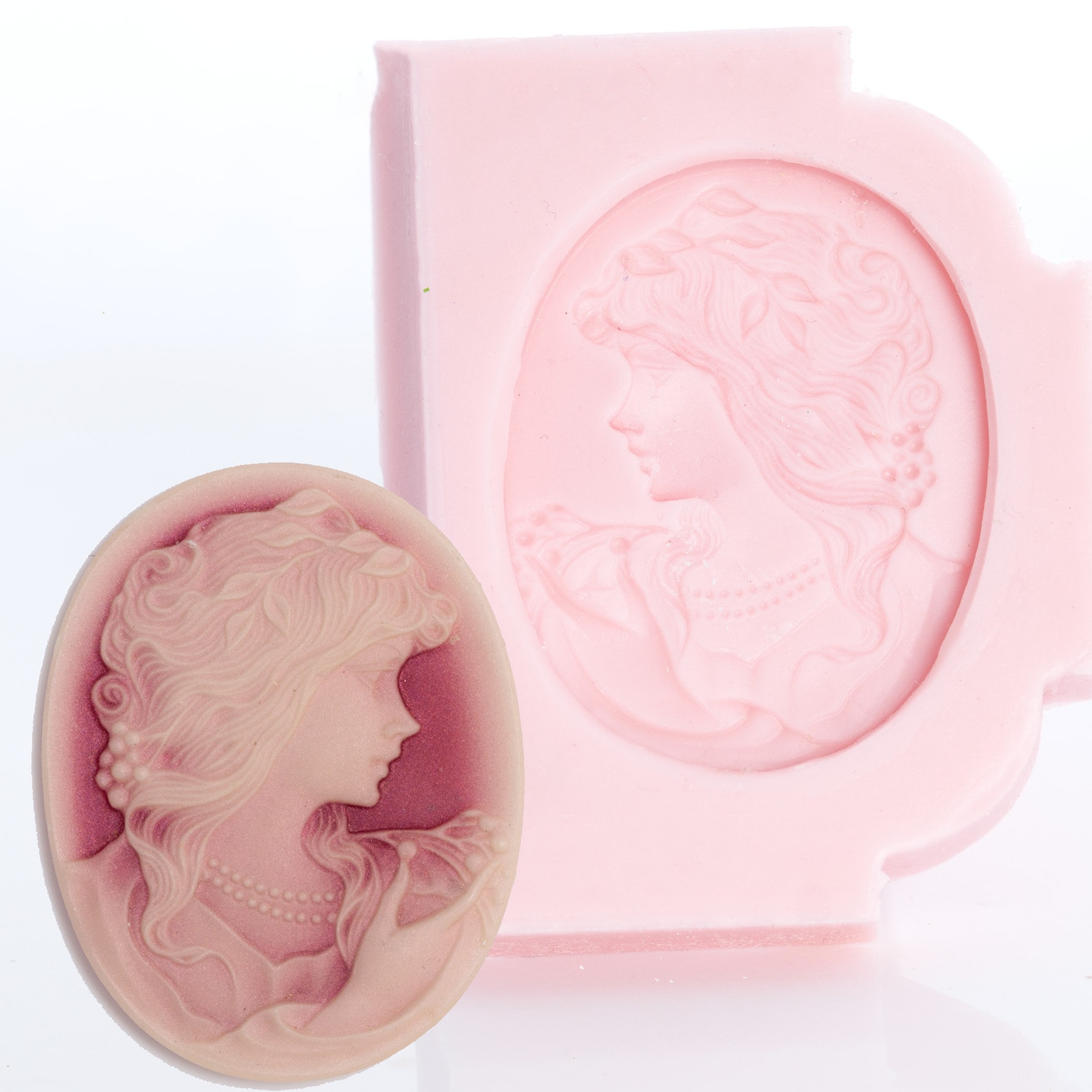 Victorian Cameo Mold - Mould - Silicone Mold - Food Safe Mold, Fondant ...