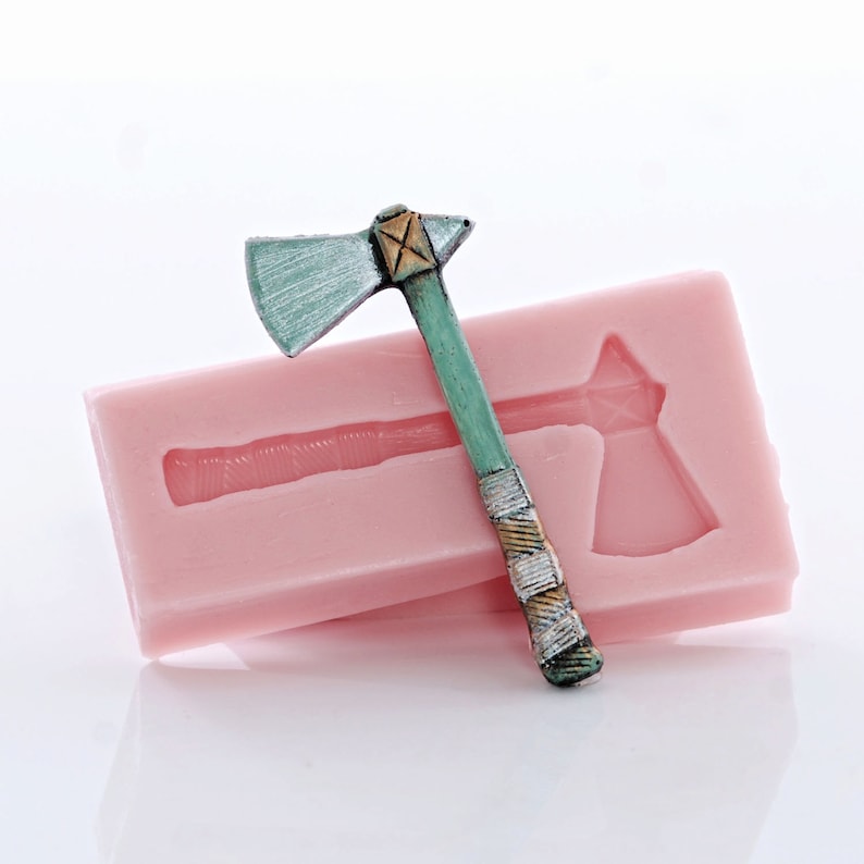 Small Thin Tomahawk Silicone Mold Hatchet Mold Ax Mold Jewelry Mold ...