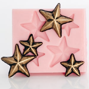 Silicone Star Mold - Primitive Star Mould Easy to Use With Resin, Clay ...