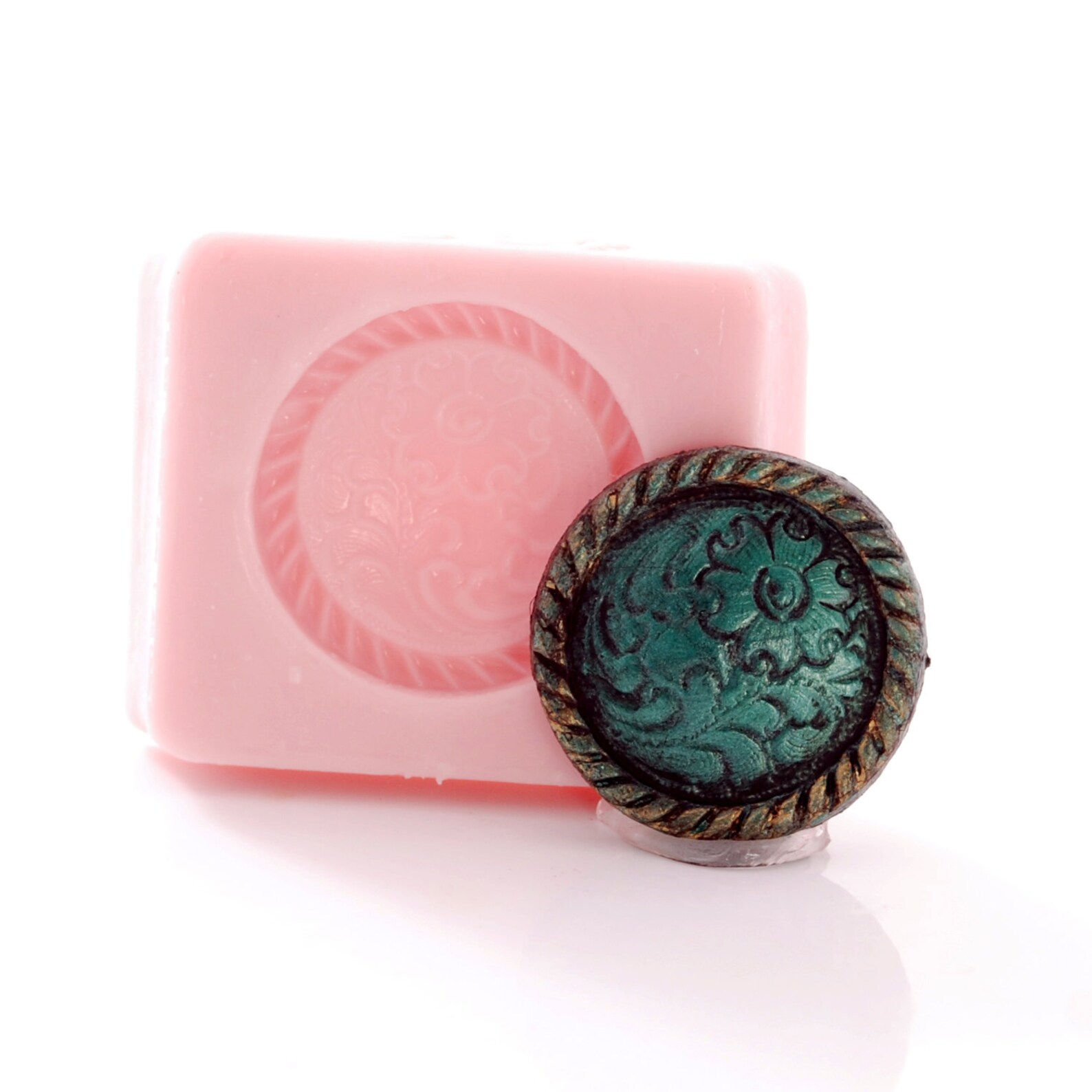 Western Concho Silicone Mold Jewelry Cabochon Charm Scrapbook Cake ...