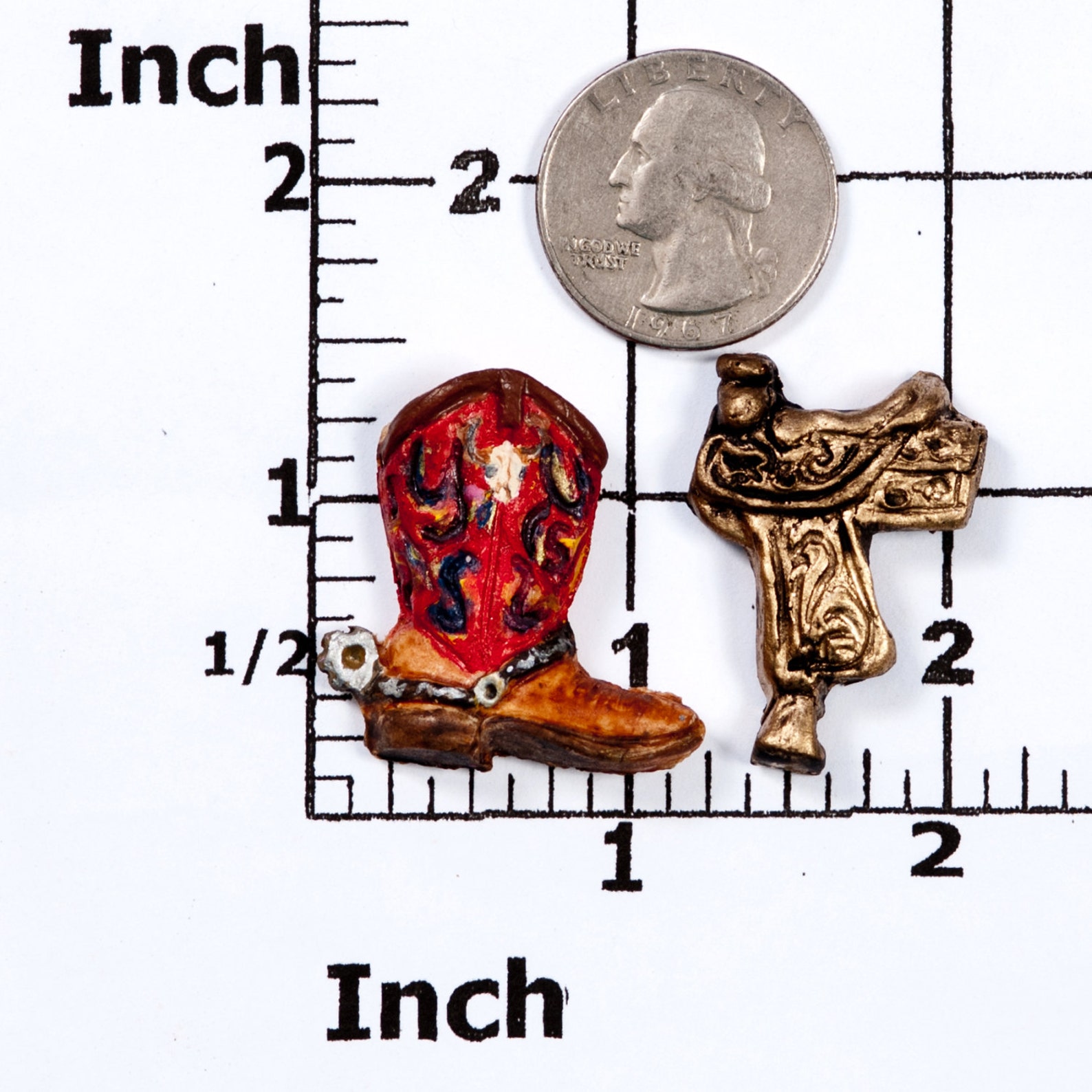 Cowboy Boot and Western Saddle Silicone Mold DIY Resin Clay Moulds ...