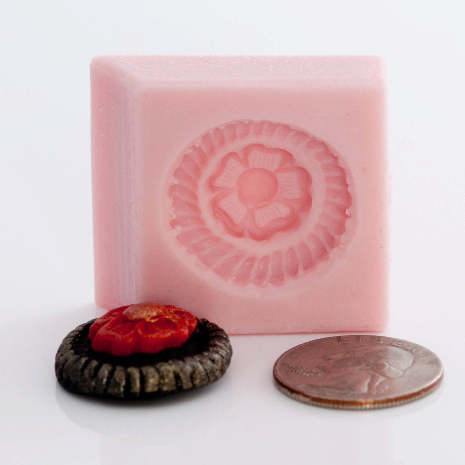 Floral Concho Mold - Silicone - Works Like Magic With Polymer Clays ...
