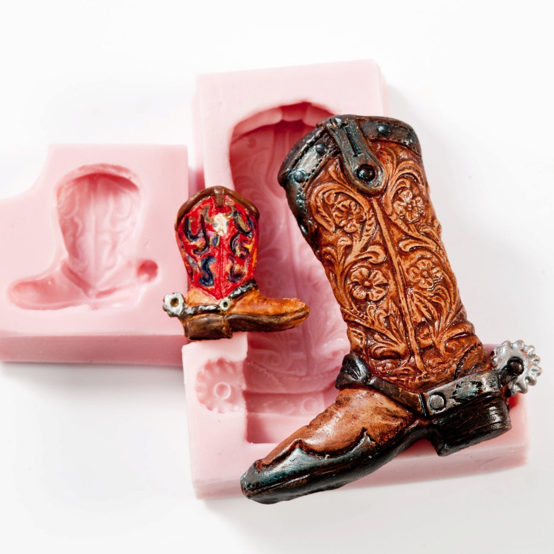 Cowboy Boot Silicone Mold Set Resin Jewelry Mold Soap Mold - Etsy