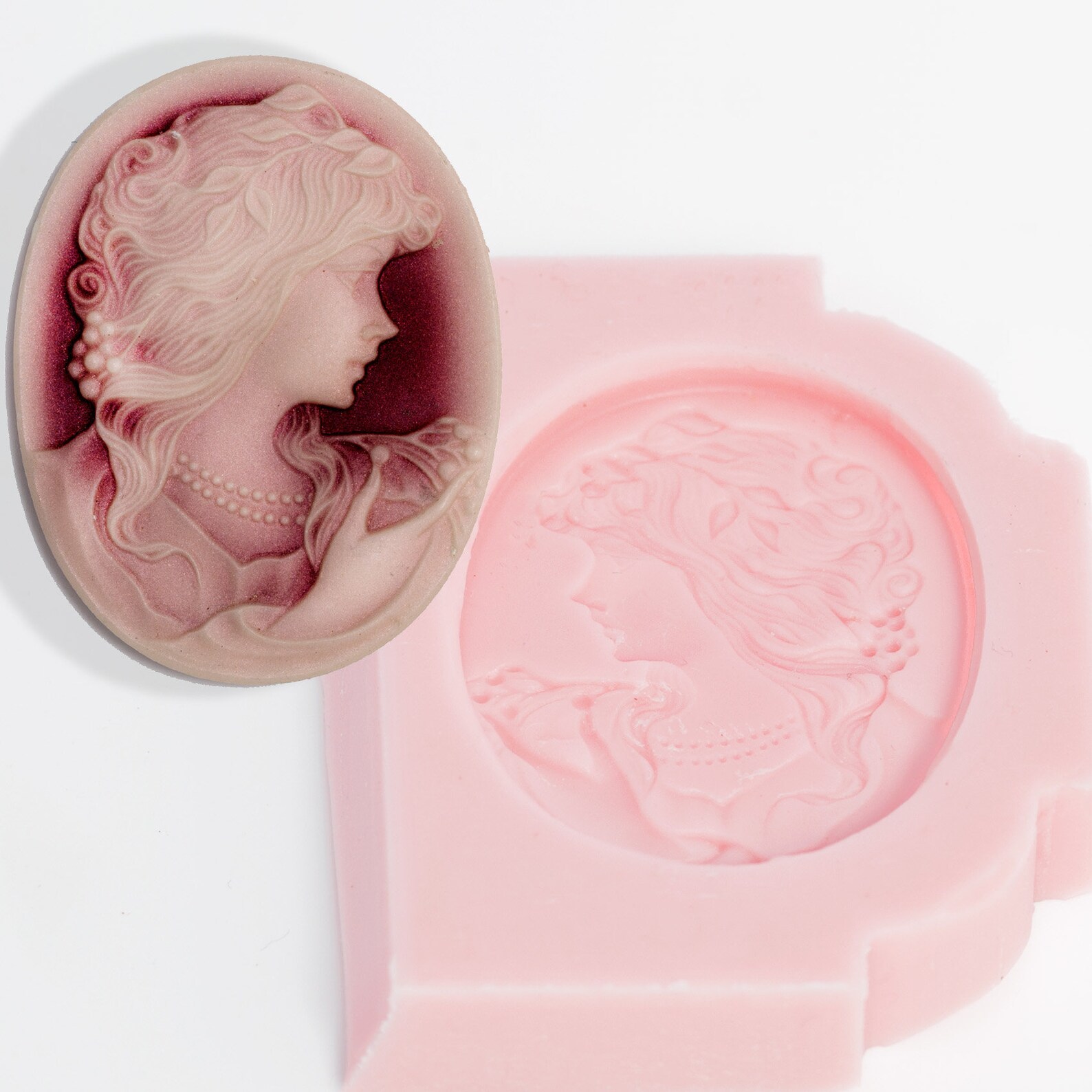 Victorian Cameo Mold - Mould - Silicone Mold - Food Safe Mold, Fondant ...