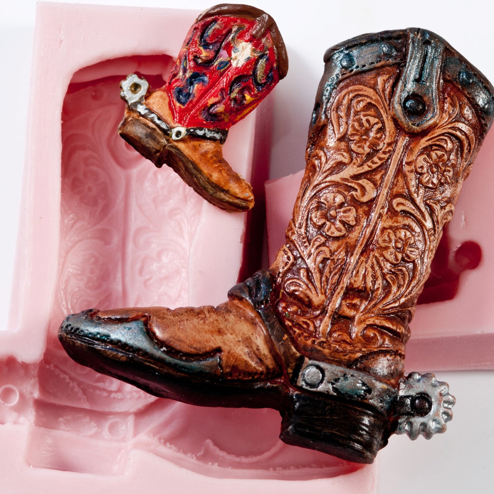 Cowboy Boot Silicone Mold Set Resin Jewelry Mold Soap Mold - Etsy