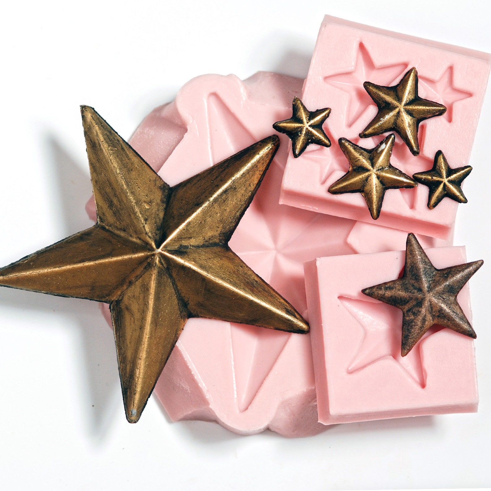 Lone Star Mold Mould Collection 3 Flexible Silicone Molds That Create 6 ...