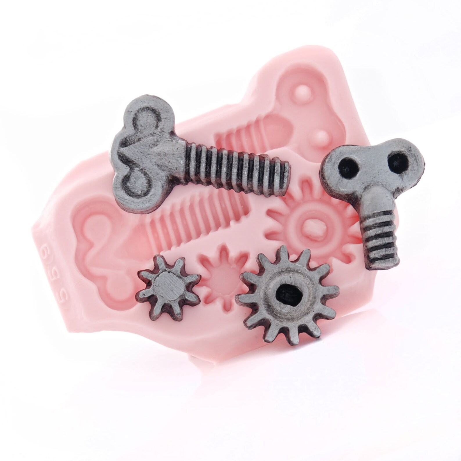 Steampunk Gear Cog and Bolt Silicone Mold Easily Make 2 Gears and 2 ...
