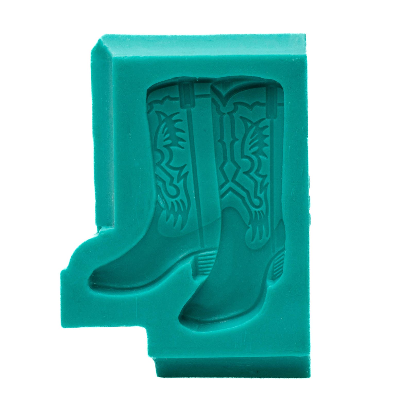 Silicone Mold - Cowboy Boot Flexible Silicone Mould - Fondant Mold ...