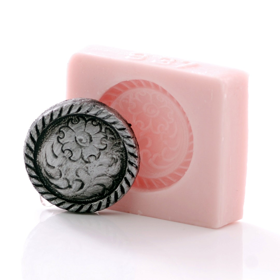 Western Concho Silicone Mold Jewelry Cabochon Charm Scrapbook Cake ...