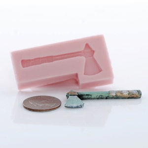 Small Thin Tomahawk Silicone Mold Hatchet Mold Ax Mold Jewelry Mold ...