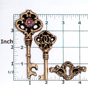 Mold Skeleton Key, Flexible Silicone Mould of Vintage Skeleton Keys ...