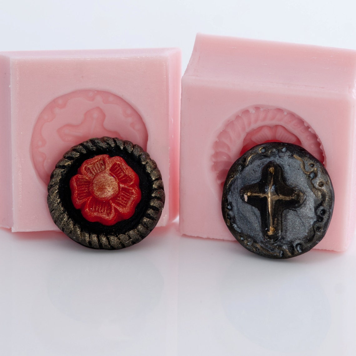 Western Concho Silicone Mold Set - Jewelry Molds, Resin Molds, Polymer ...