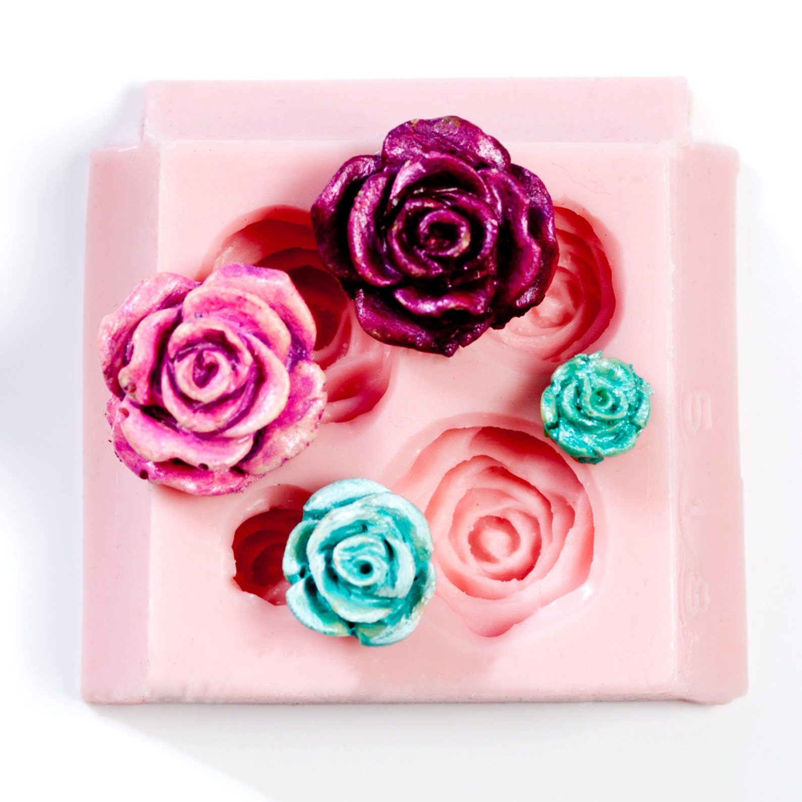 Rose Flexible Silicone Mold Makes Four Beautiful Roses at One - Etsy