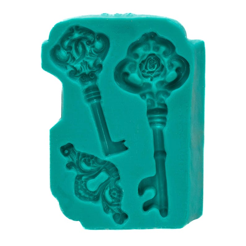 Mold Skeleton Key, Flexible Silicone Mould of Vintage Skeleton Keys ...