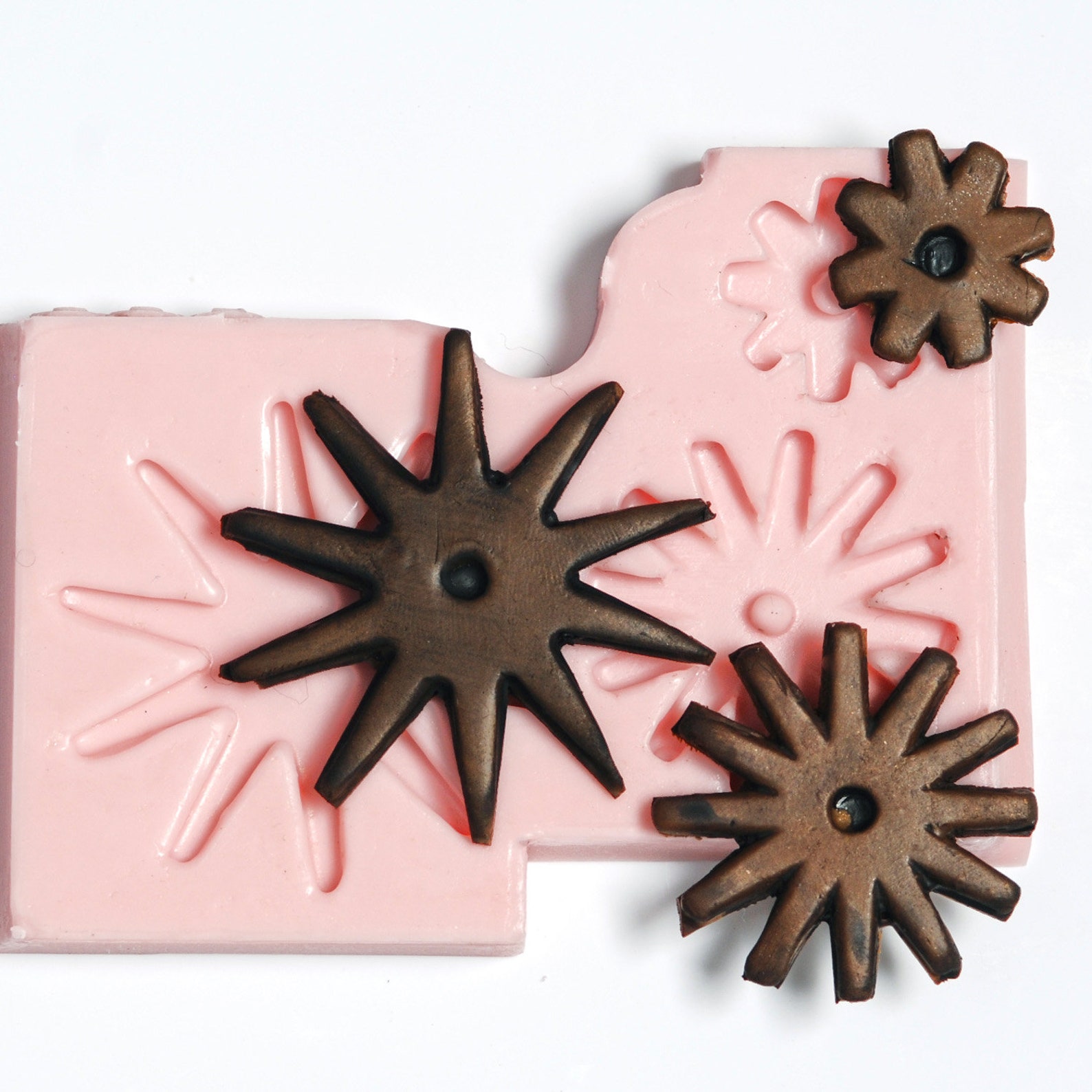 Mold Mould Flexible Silicone Spur Rowels Fondant Gum Paste Candy Sugar ...