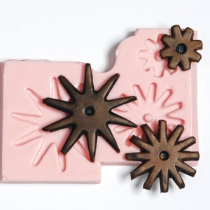 Mold Mould Flexible Silicone Spur Rowels Fondant Gum Paste Candy Sugar ...