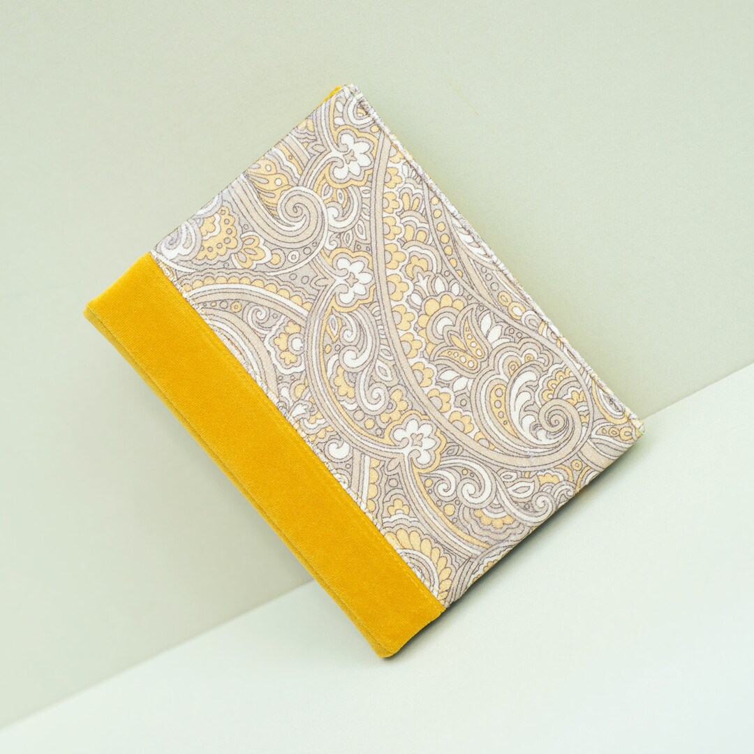 Kobo Libra Cover Paisley Velvet Sage Yellow Handmade Case – Fits Kobo ...