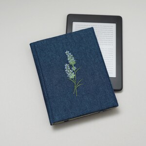 Lavender Denim Kindle Cover Handmade Fabric Case for Paperwhite Scribe ...