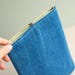 Embroidered Lavender Flower Denim Tablet Case, Green Canvas Sleeve - Etsy