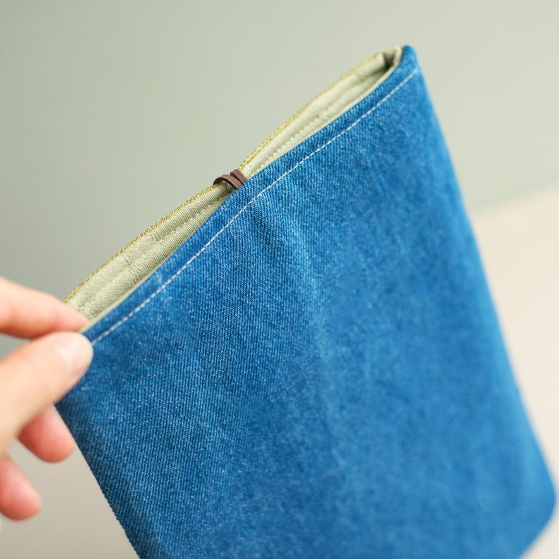 Embroidered Lavender Flower Denim Tablet Case, Green Canvas Sleeve - Etsy