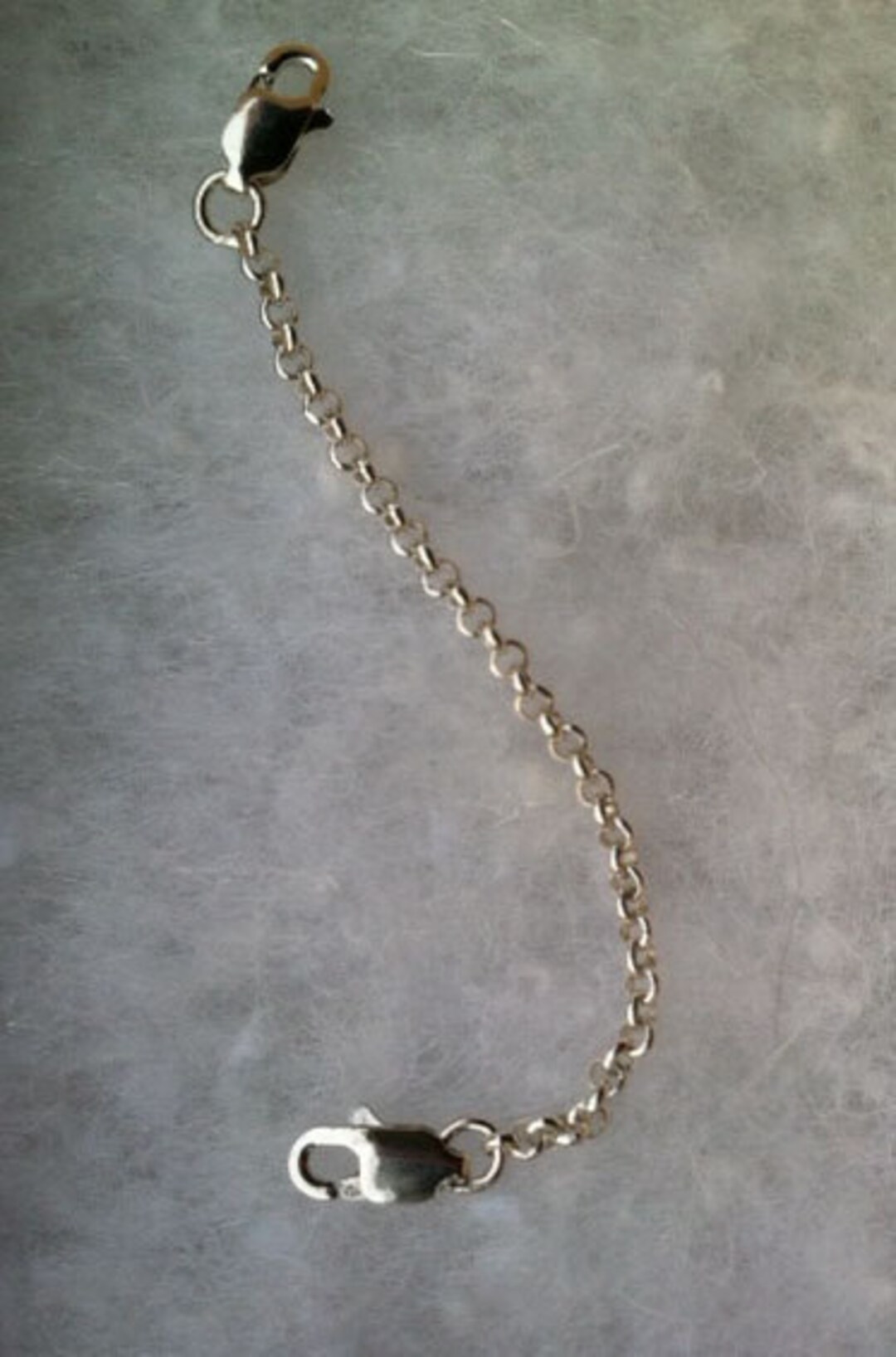 Sterling Silver Safety Chain for Bracelets / Extender Chain for ...