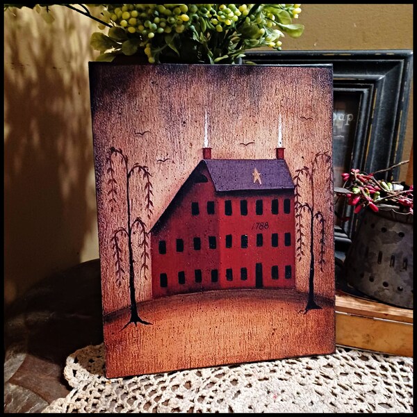 Primitive Saltbox - Etsy