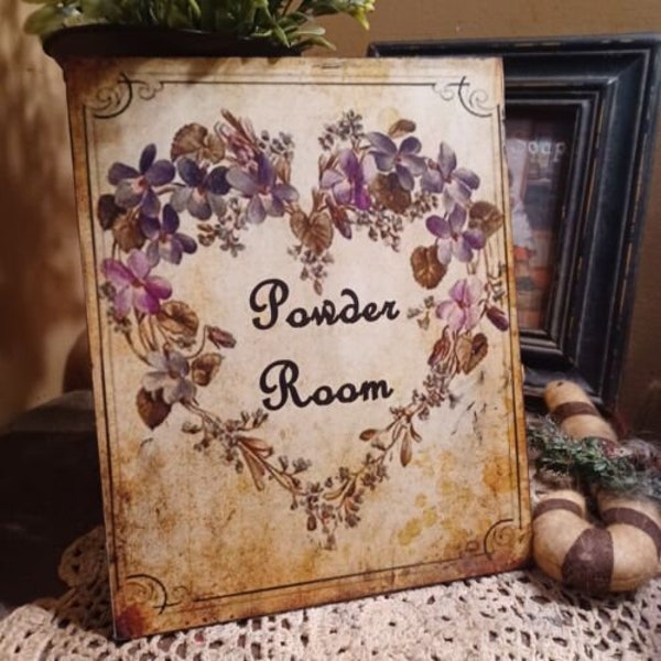 Powder Room Signs - Etsy