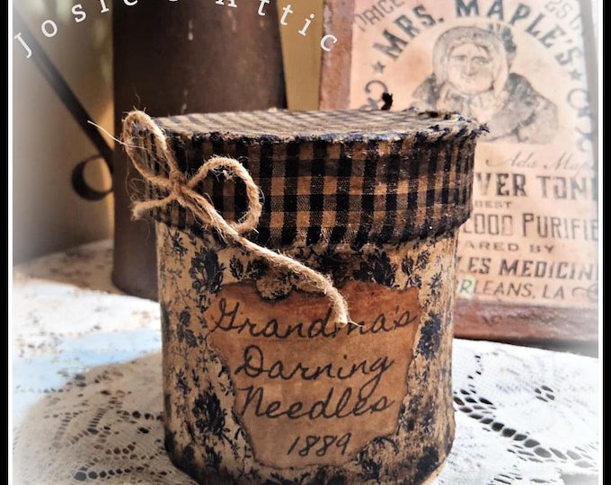 Handmade Pantry Primitive Very Distressed TATTERED and TORN Fabric ...