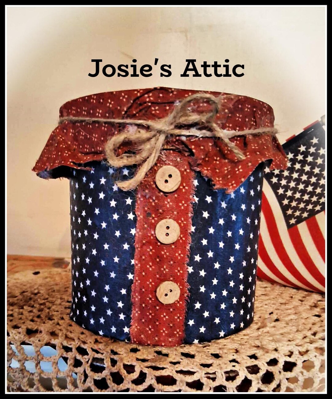 Handmade Primitive Colonial Pantry Hand Distressed Primitive Canister ...