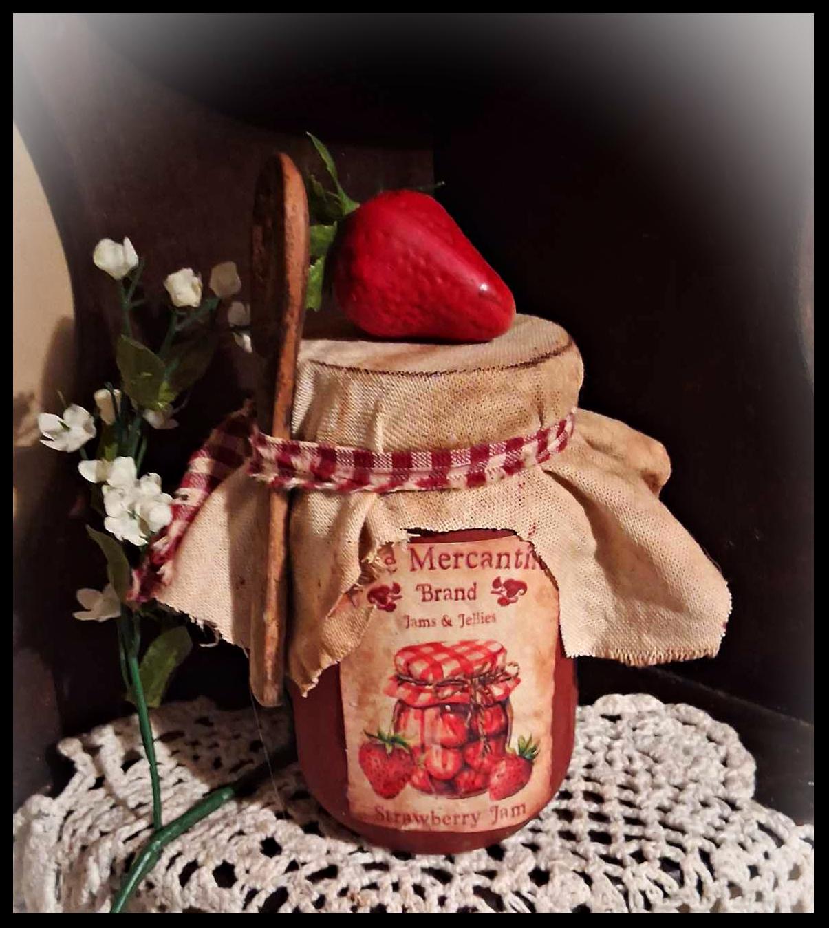 Handmade Pantry Primitive Rustic Farmhouse Grungy Distressed Pint Mason ...